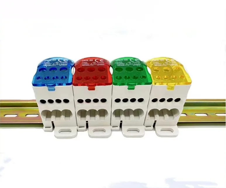 High Current Copper Terminal Block UKK 80A 125A 250A 400A 500A Din Rail ...