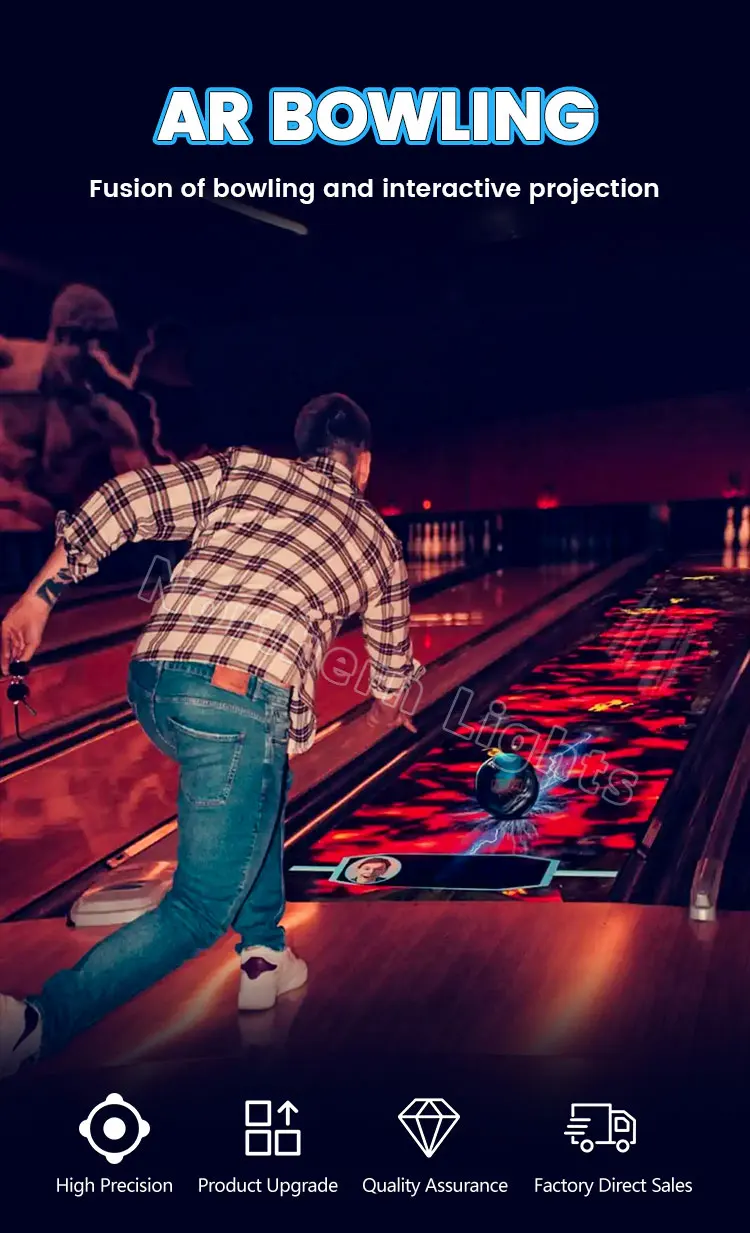 AR Bowling Equipment Machine AR Interactive Projection Bowling Alley ...