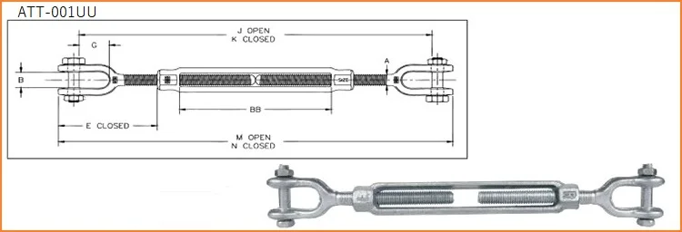 High Quality Container Lashing Turnbuckle - Durable & Adjustable