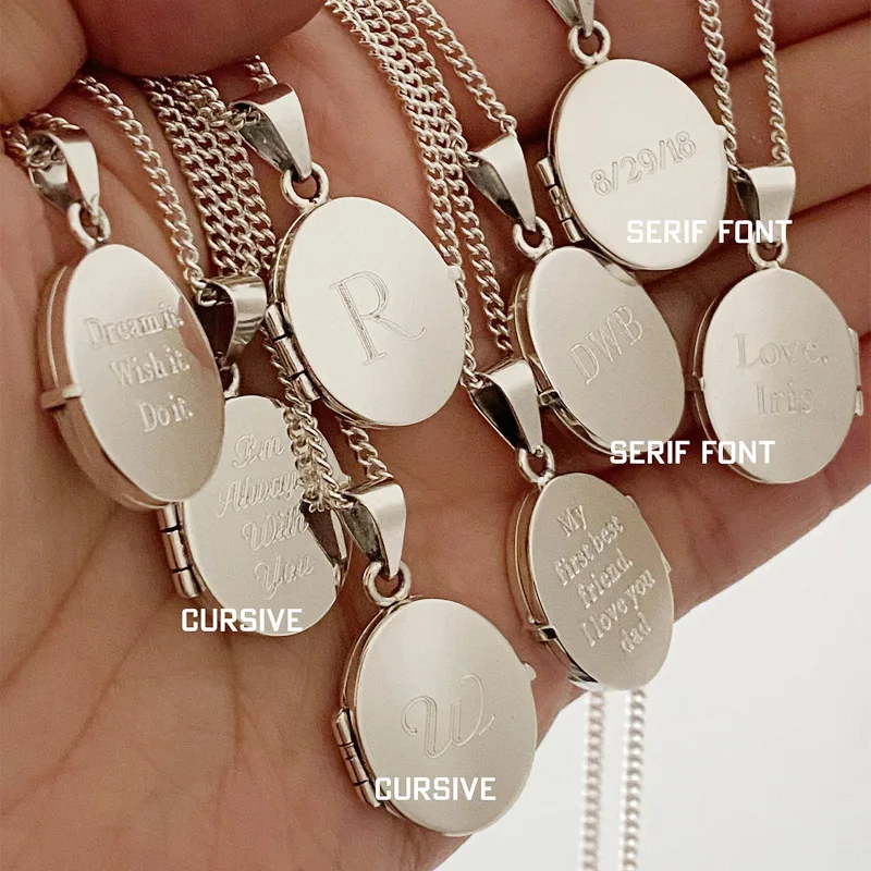 Wholesale Custom Men's Lockets Necklaces Jewelry Stainless Steel Oval ...