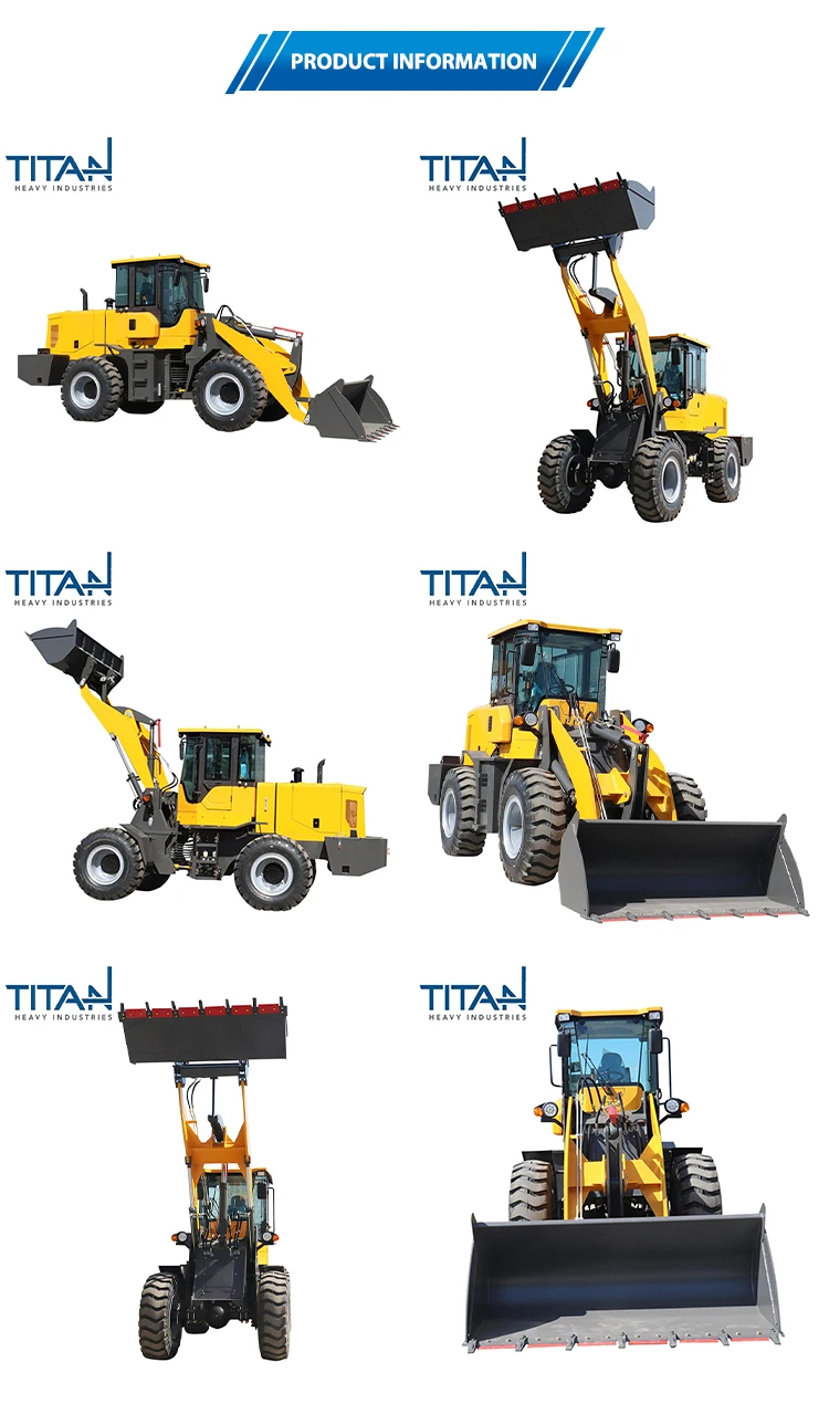 Titan Front End Loader 3 Ton 3.2 Ton 3 Ton Wheel Loader With Wooden ...