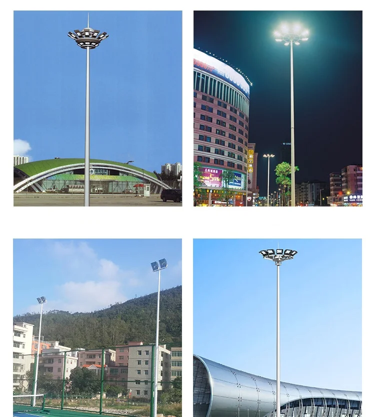 18m 25m 30m High Mast Flood Light Pole Football Led Light Stadium ...