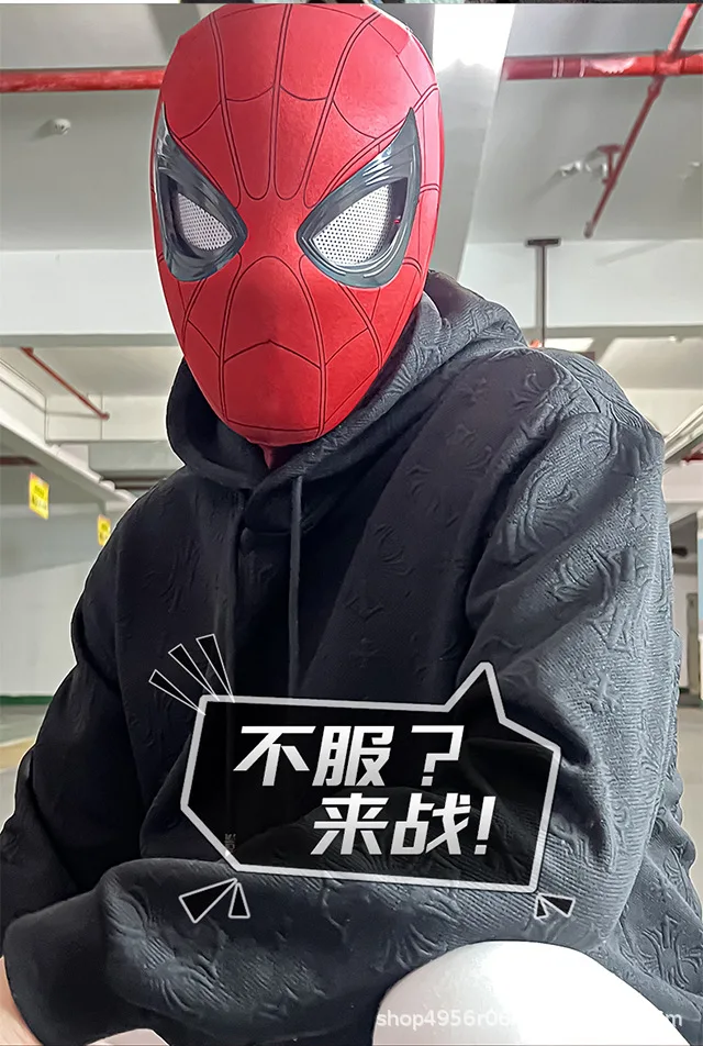 Home Cosplay Superhero Helmet Eletronic Led Flashing Red Winking ...