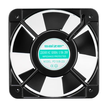 Salzer Pd150b-220 Ac Vane Axial Fan 150x150x51mm Square 6 Inch (tuv Ce) - Buy Vane Axial Fan ...