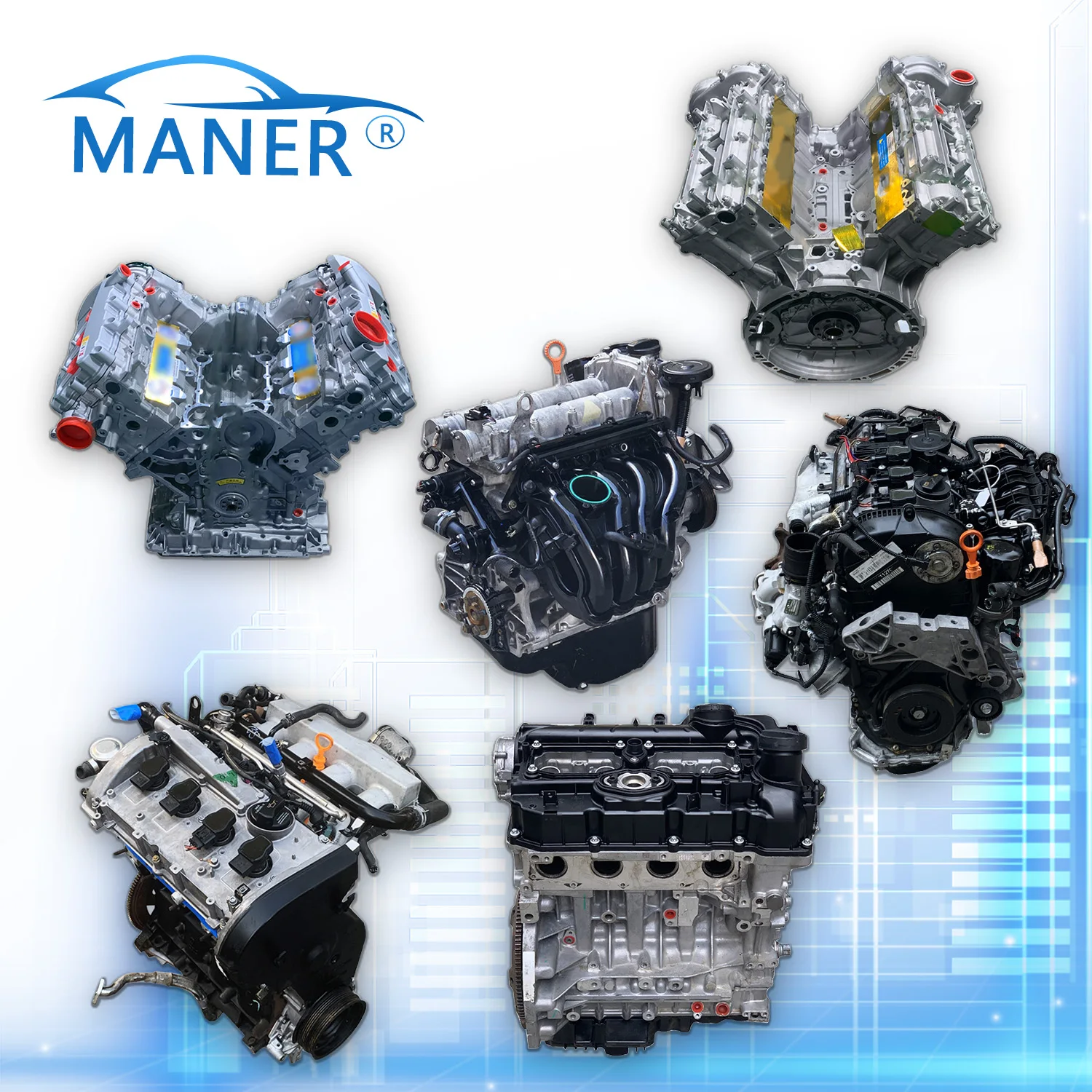 MANER Car Engine Assembly for Audi VW BMW BENZ Porsche