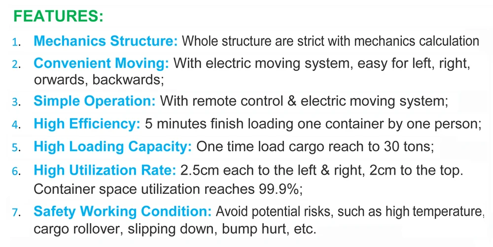 Container Loading Equipment System For Cargo Load Into A Container ...