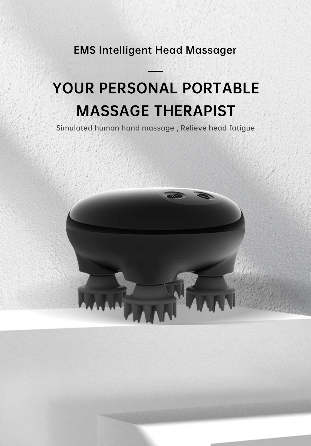 Unbeatable Value: High-tech Head Massager With Red Light,Ems,Human-like ...