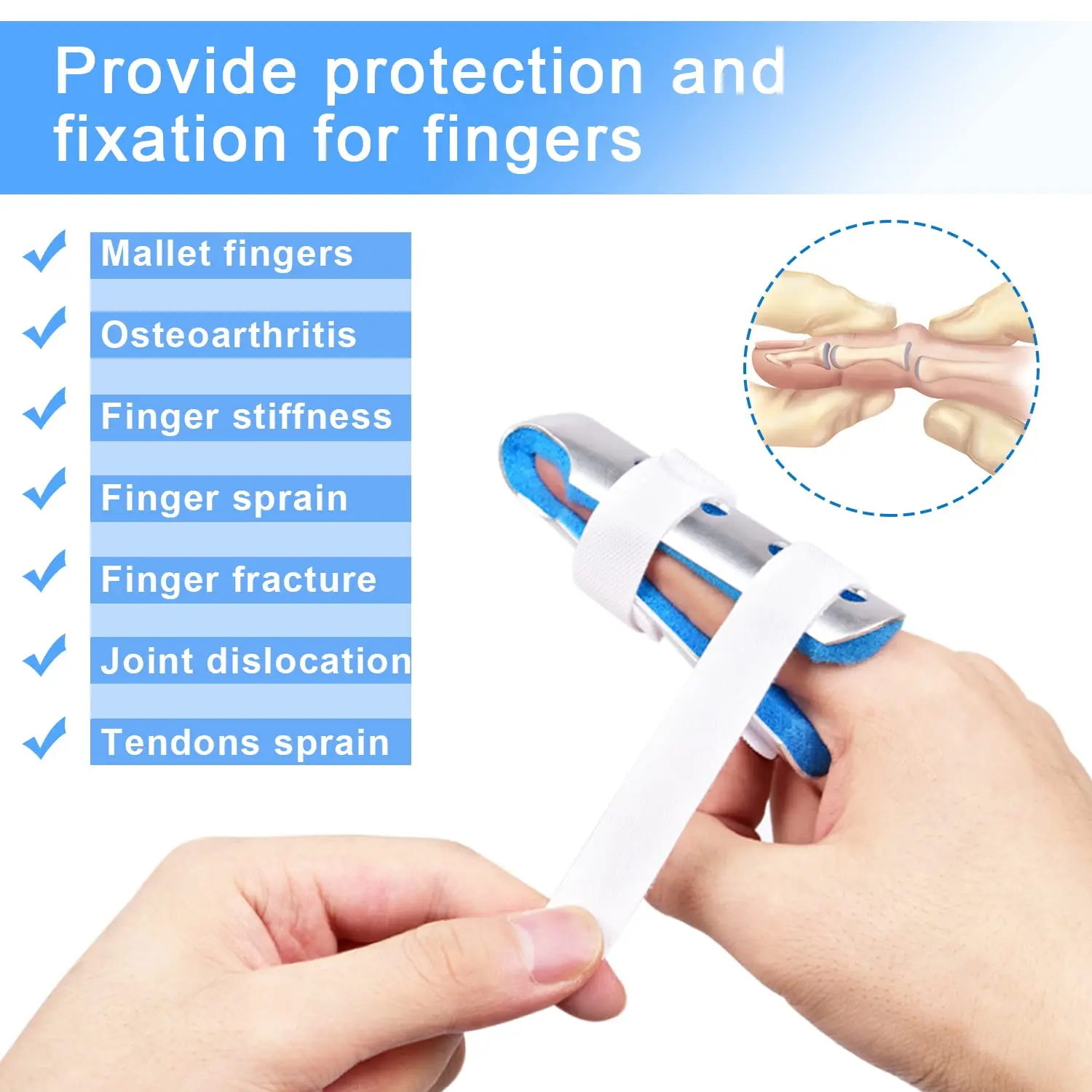 Finger Splints for Post-Operative Care and Pain Relief