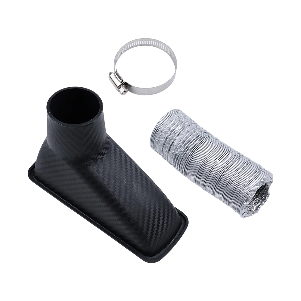 Universal Carbon Fiber Car Front Bumper Turbo Funnel Kit