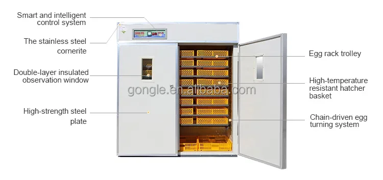5280 Automatic Chicken Solar Egg Incubator - Intelligent Control