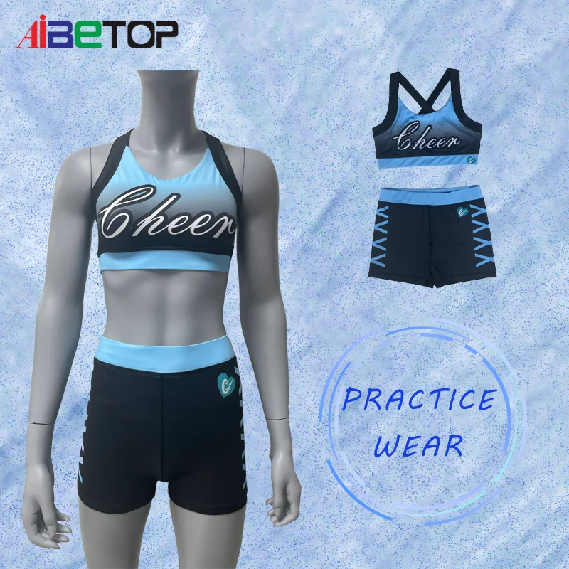 Sublimation Cheer & Dance Training Wear Cheerleading Practice Wear ...