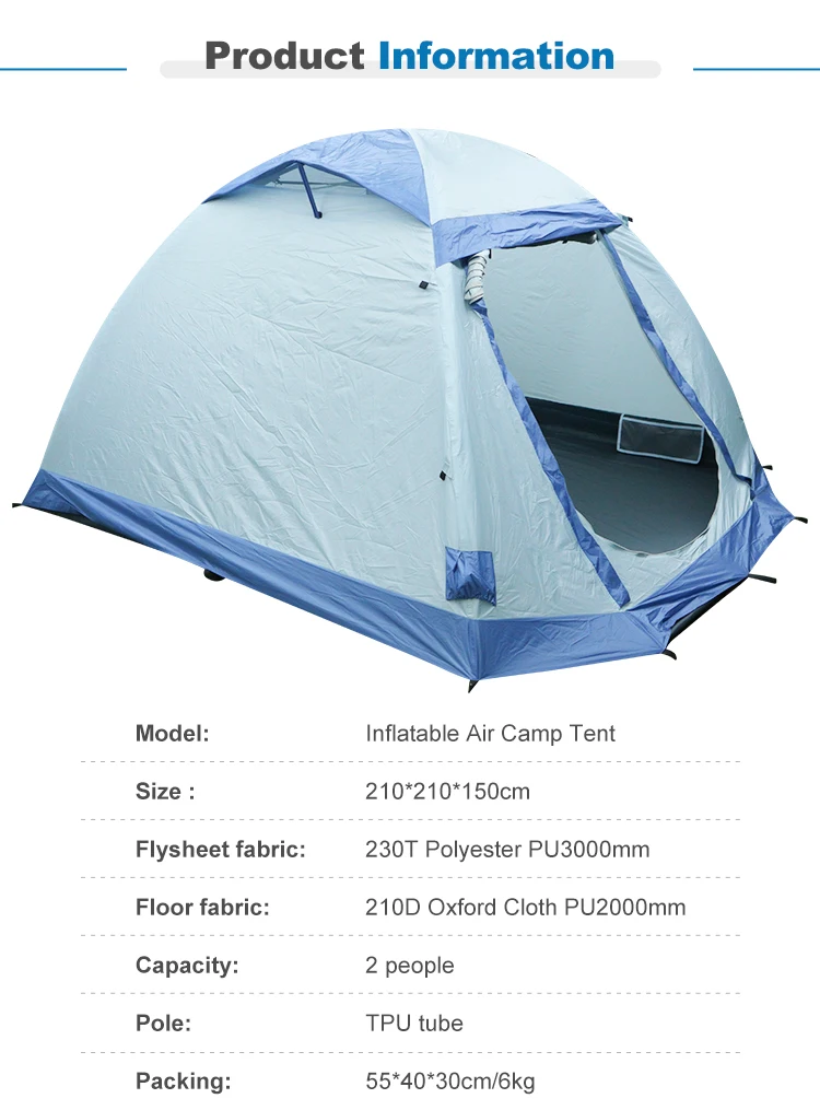 Yumuq Tunnel Tent Inflatable Camping Outdoor Waterproof Hiking ...