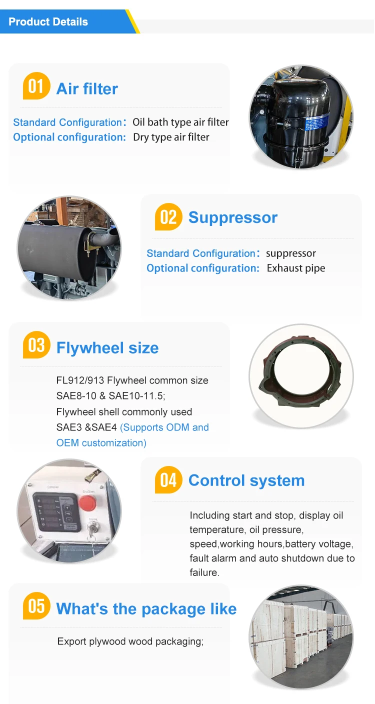 Engine F4l912 Air Cooled 60hp 4-cylinder Diesel Engine - Buy Deutz ...