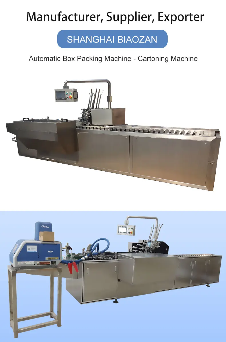 Intermittent Box Packing Machine Automatic Bag In Box Packing Machine ...