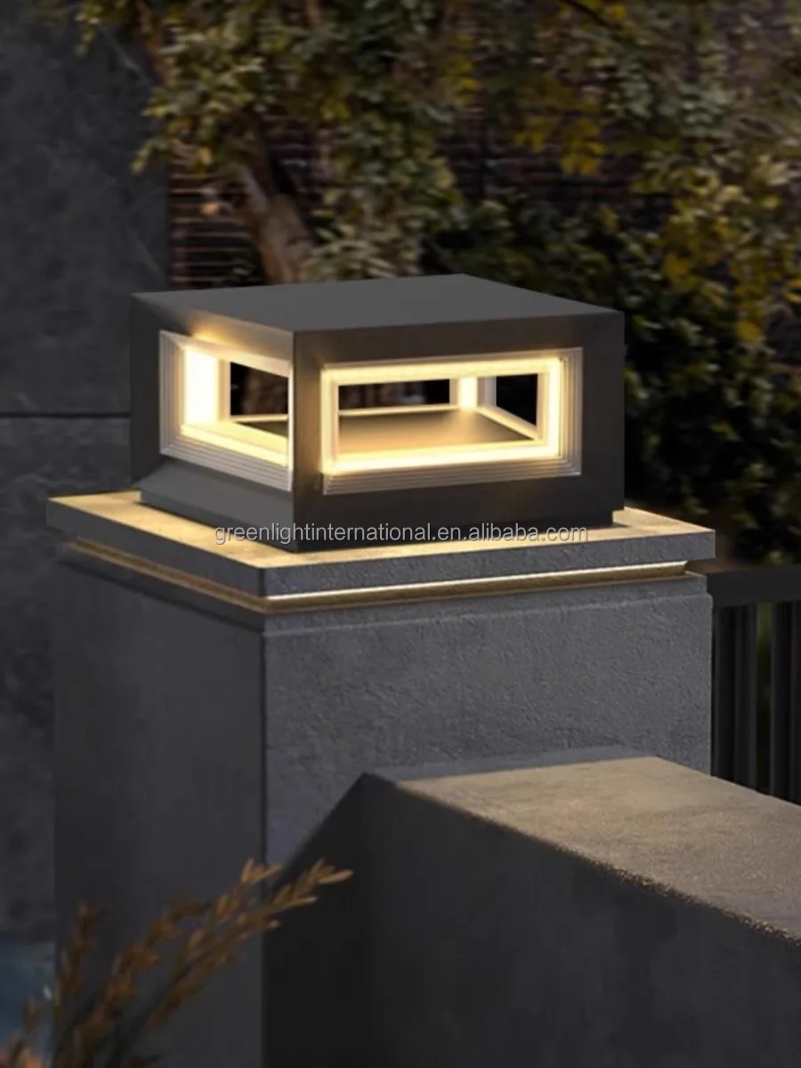 Modern Outdoor Stainless Steel Gate Pillar Light - IP65 Waterproof LED ...
