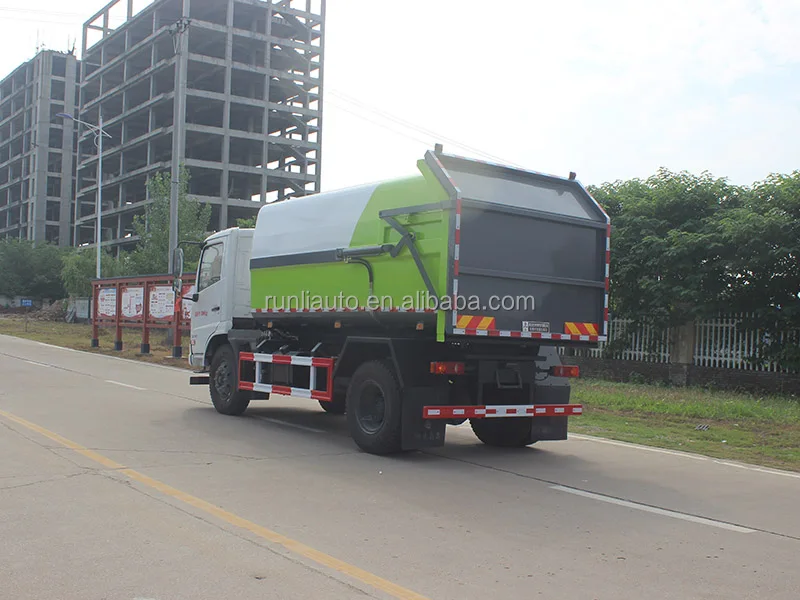 Dongfeng Tianjin 4x2 Compression Docking Compactor Garbage Truck - Buy ...
