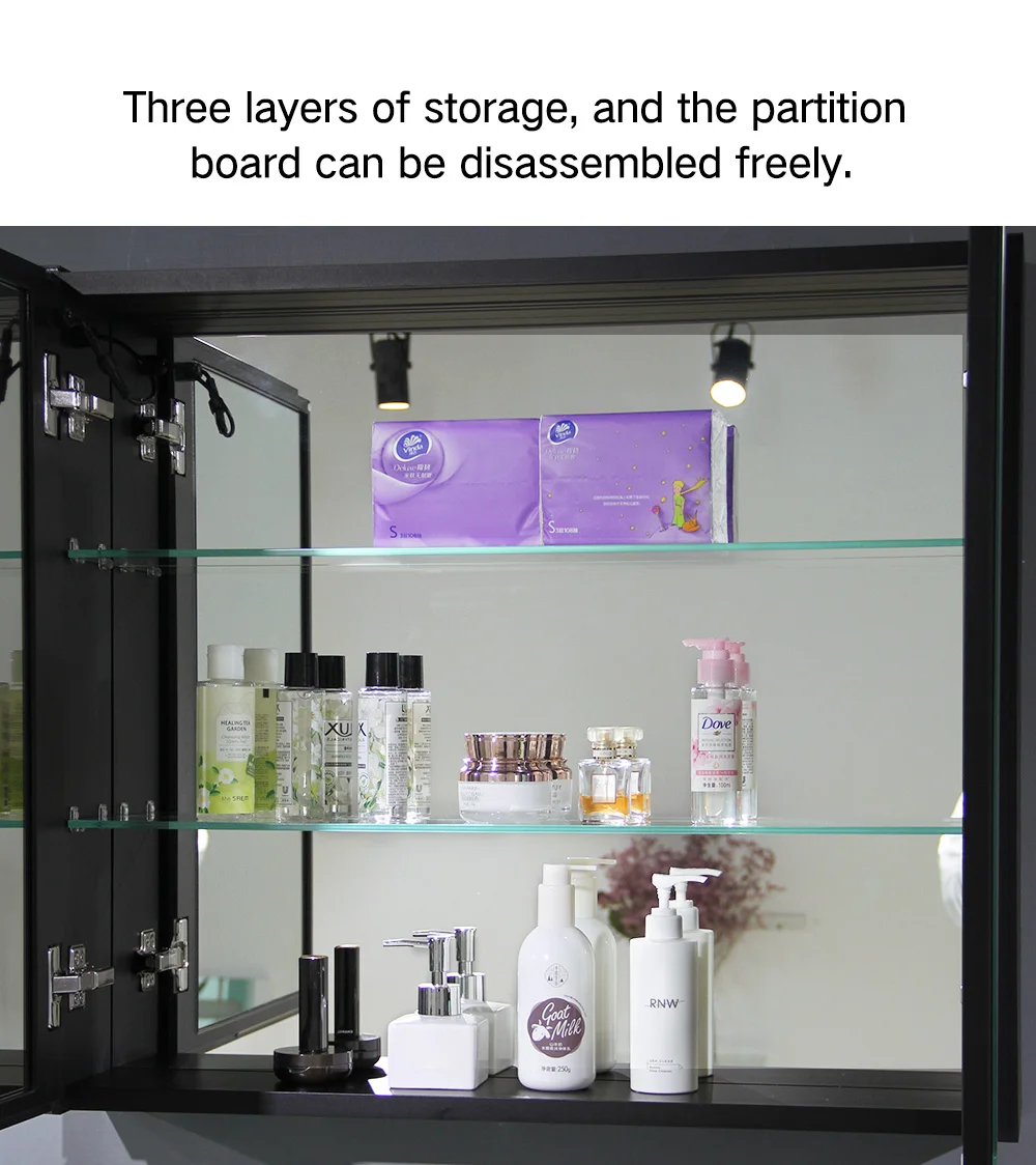 Factory Illuminated Lighted Wall Mounted Luxury Mirror Led Bath Mirror ...