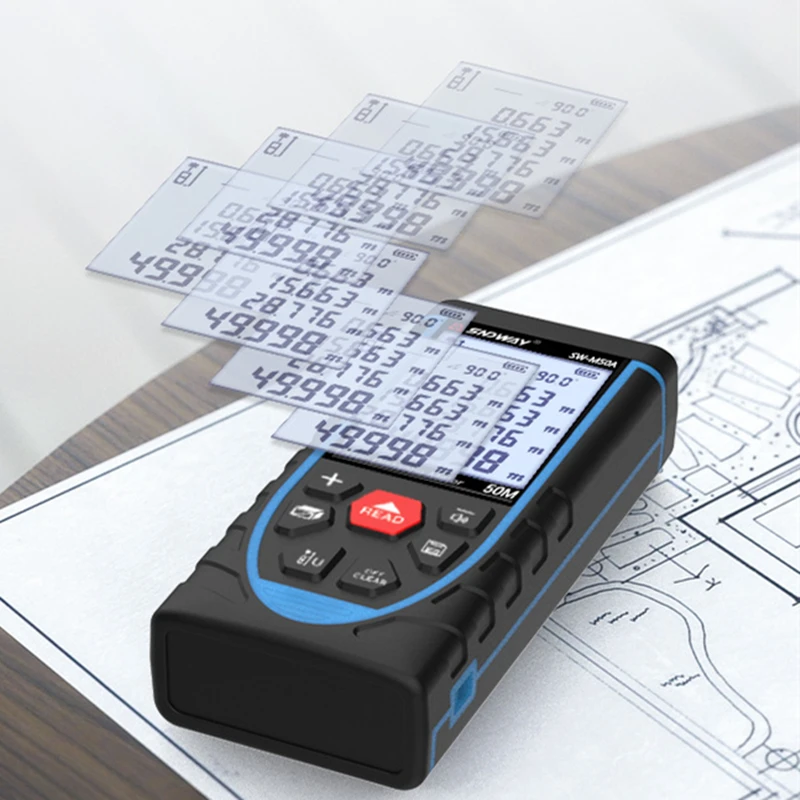 2025 OEM Laser Distance Meter Mini Handheld Laser Distance Meter 50m ...