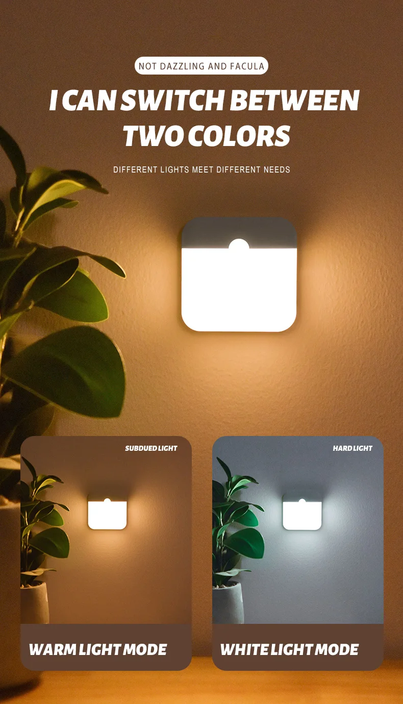 Wholesale LED Rechargeable PIR Motion Sensor Night Light