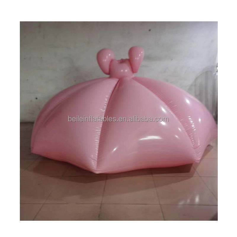 Beile Customized Durable Pink PVC Inflatable Princess Dress for Party