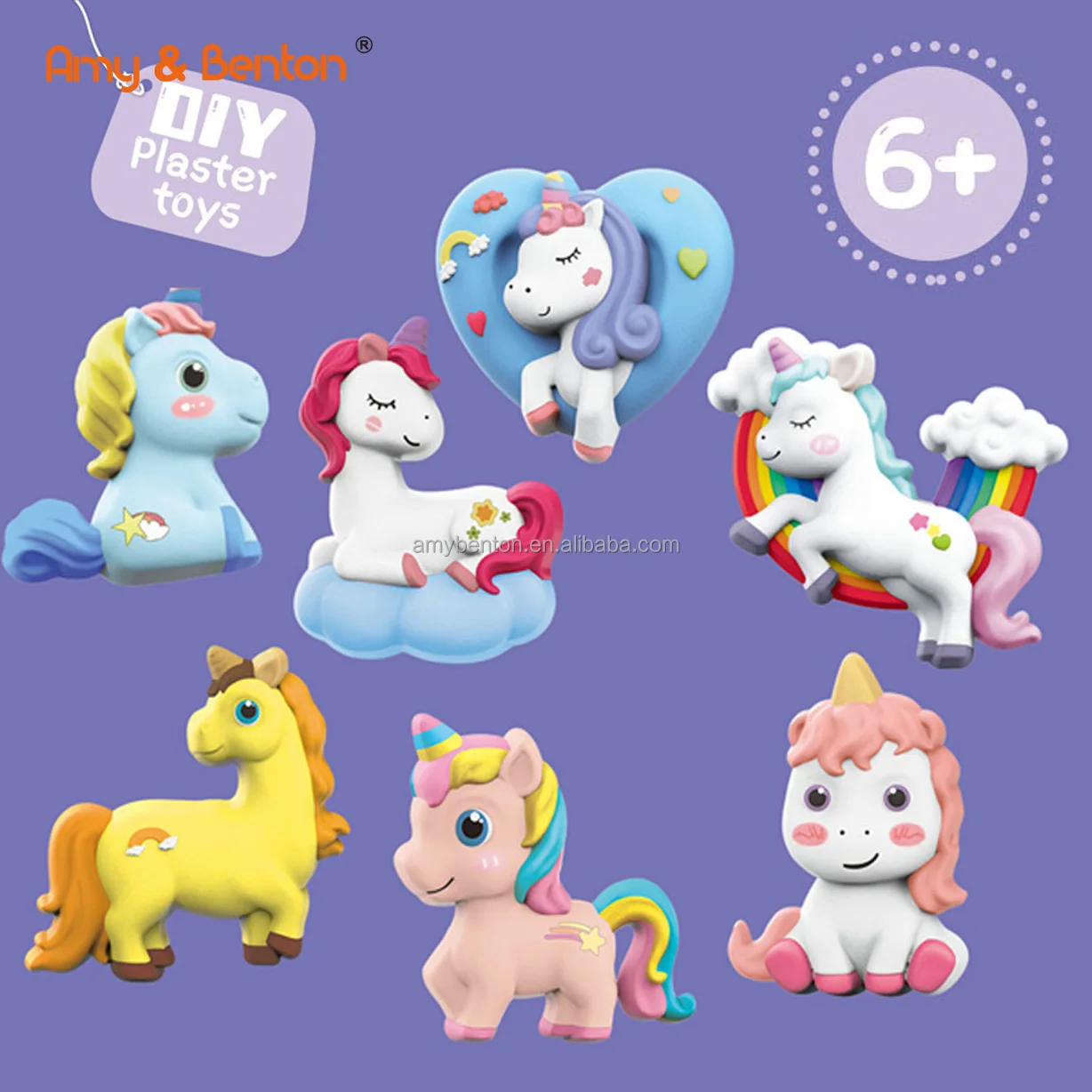 Paint Your Own Figurines Diy Plaster Animal Toy Complete Plaster Craft ...