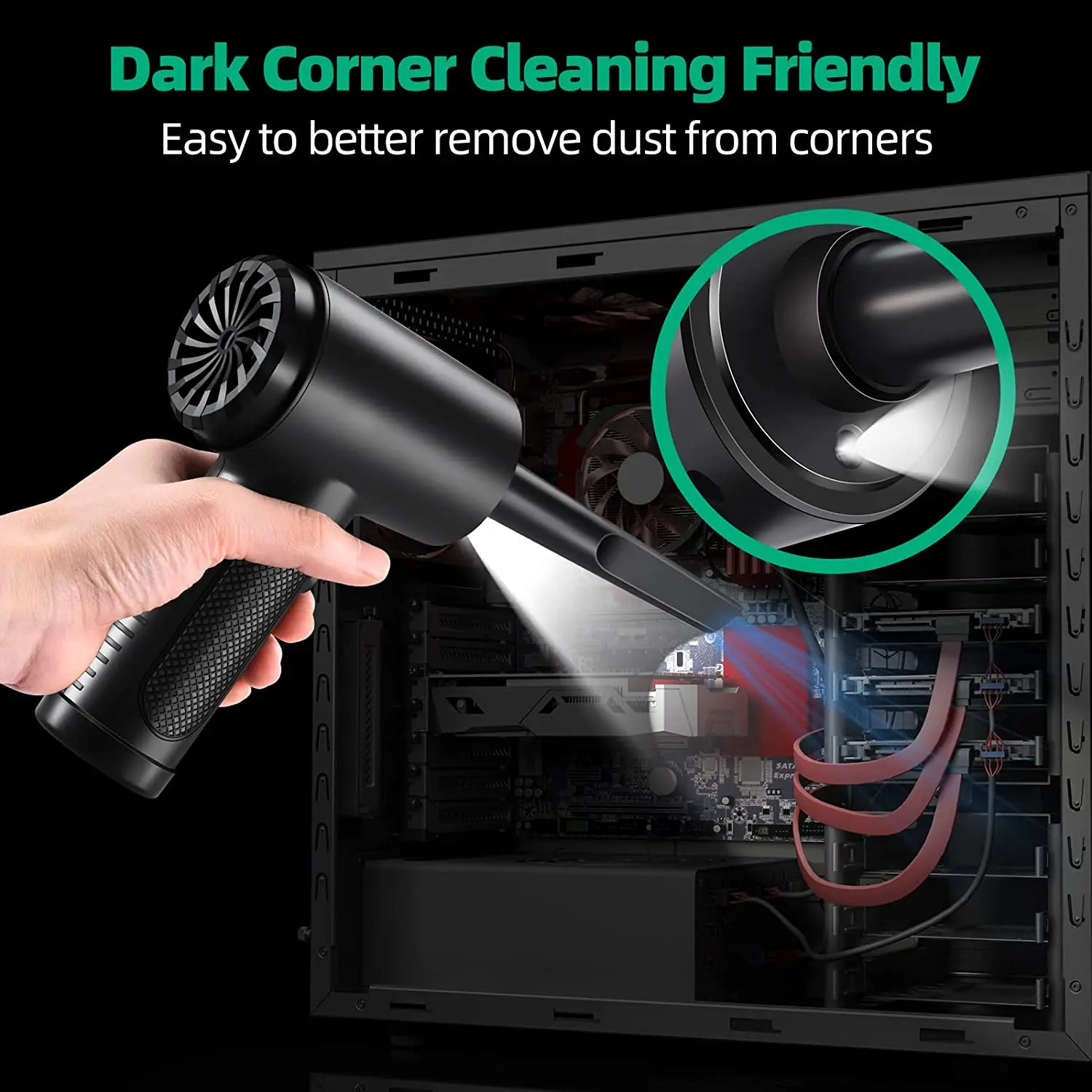 Handheld Cordless Dust Cleaning Air Blower for Electronics