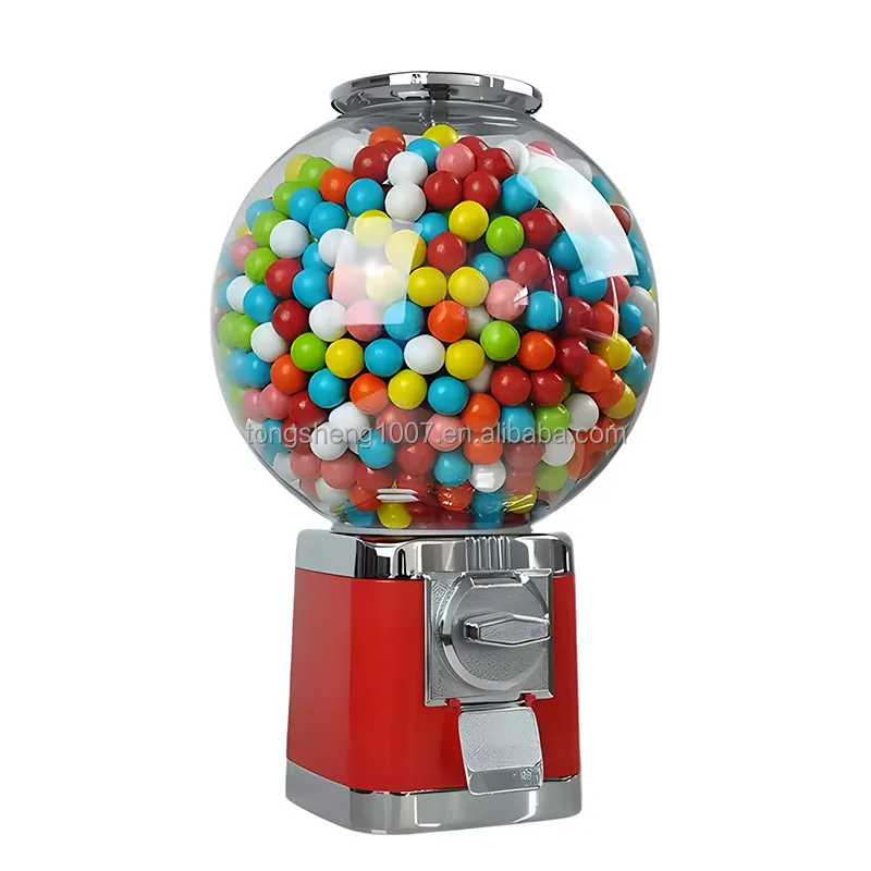 Capsule Mini Candy Dispenser Machine Tabletop Bouncing Ball Gumball ...