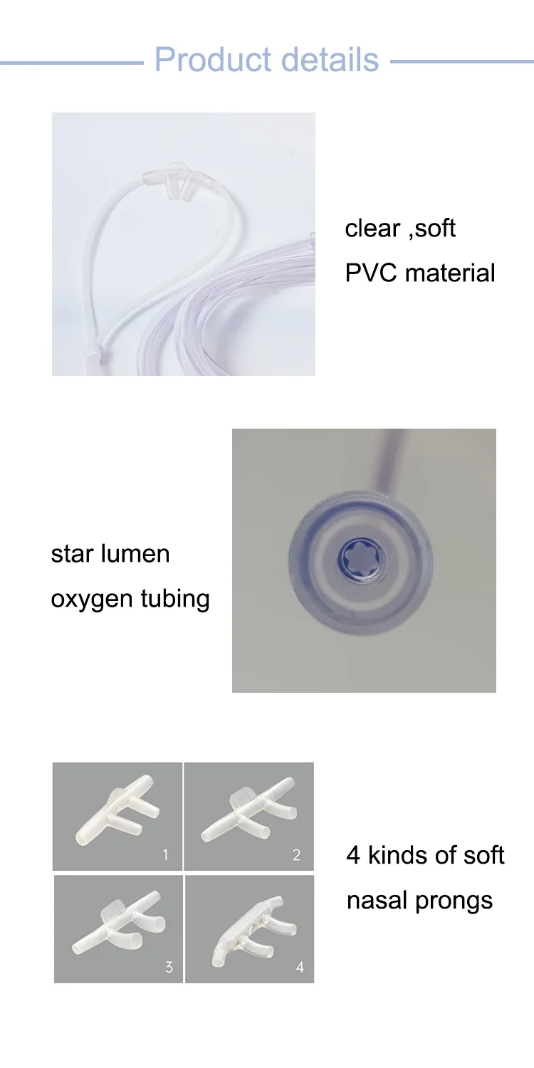 PVC Disposable Carbon Dioxide Nasal Sampling Cannula CO2 Pressure Adult ...