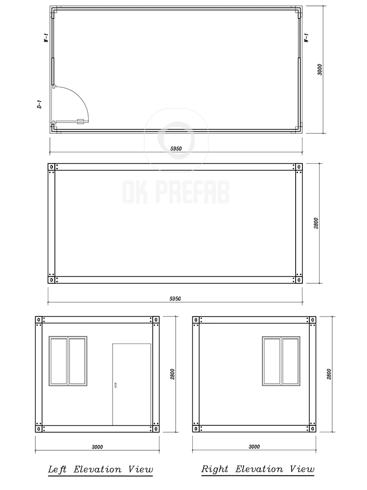 Okprefab Modular Prefabricated Container Prefab Light Steel Metal ...