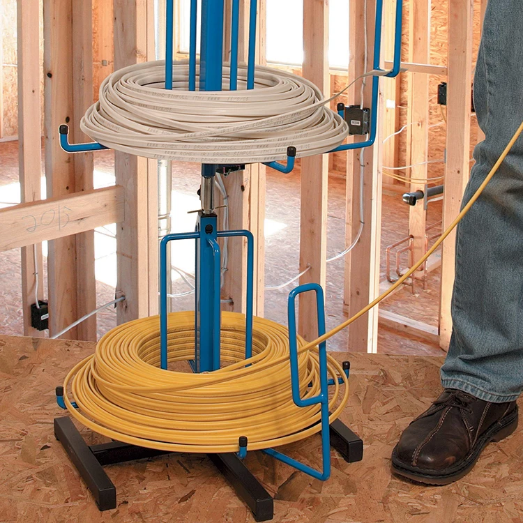 Jh-mech Cable Dispenser Heavy Duty Convenient Sturdy Premium Blue ...