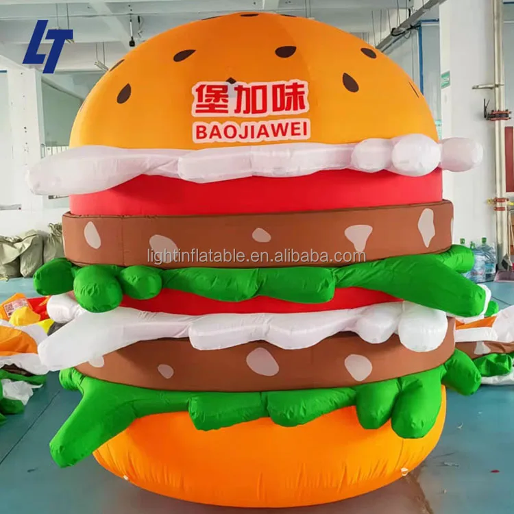 Giant led light fast food inflatable hamburger for advertising| Alibaba.com