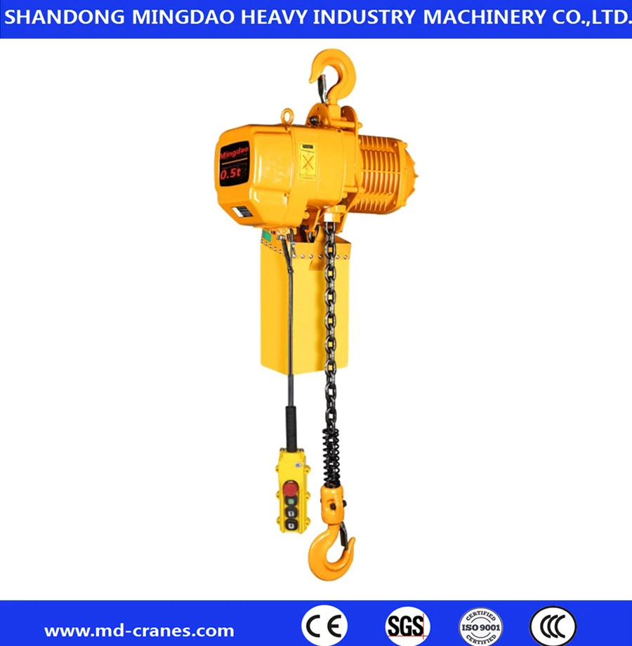 Fixed Type Electric Chain Hoist 2 Ton for 500KG 1t 1.5t Crane with ...