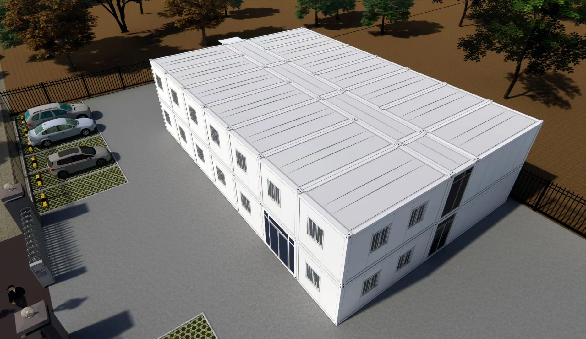 China Flat Pack Moveable Container House for Office Cantine Living ...