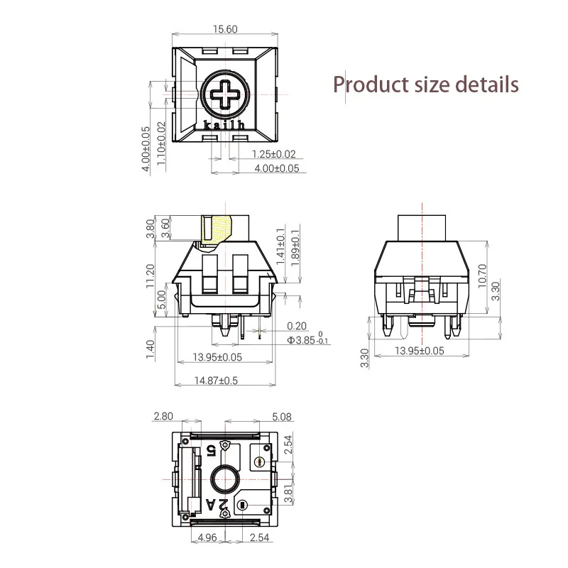 Kailh Box Jellyfish V2 Switch RGB SMD 60g Switches for Mechanical ...