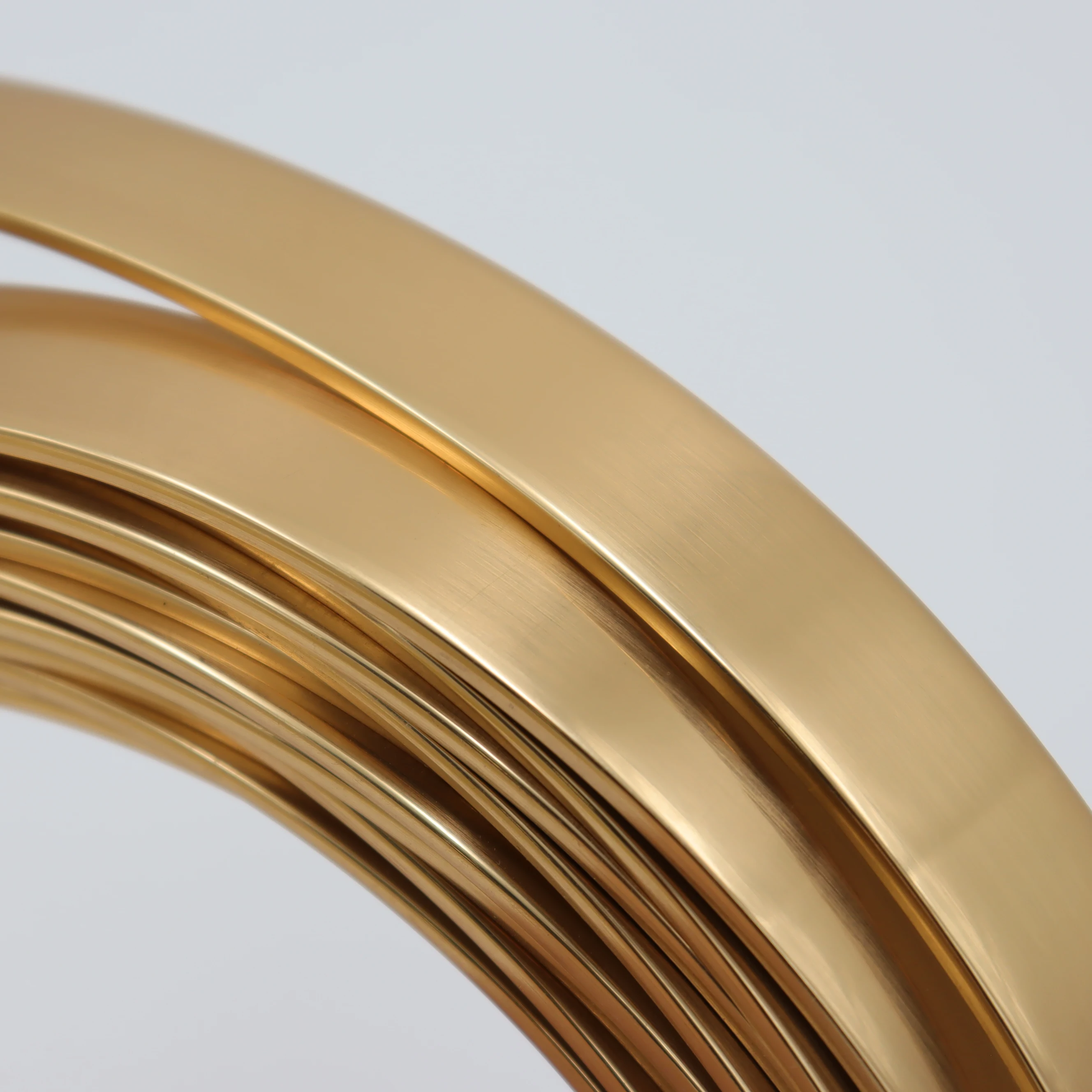 MH New Arrivals Brushed Gold Finish Flexible U Shaped Edging Pvc Edge ...