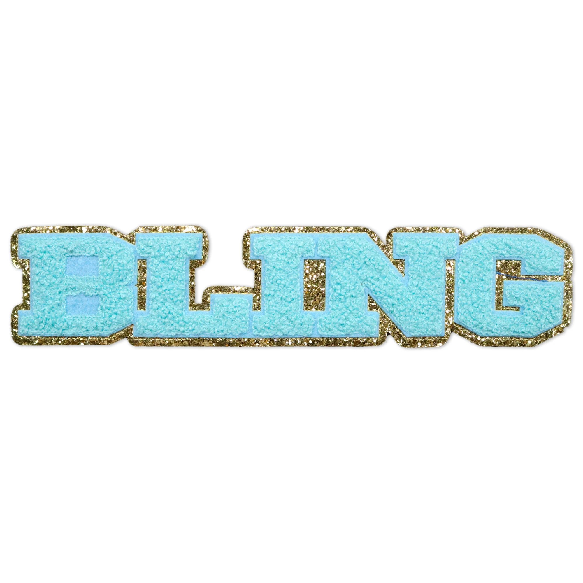 Custom Embroidered Chenille Glitter Weekend Patch
