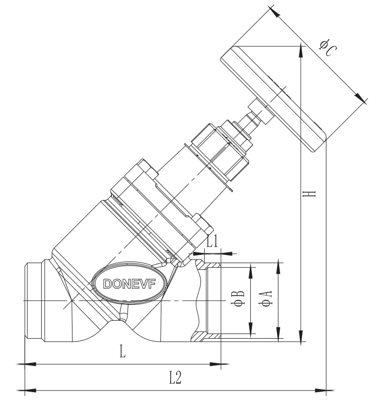 Steel Straight Stop & Check Valve for Industrial Refrigeration Ammonia ...