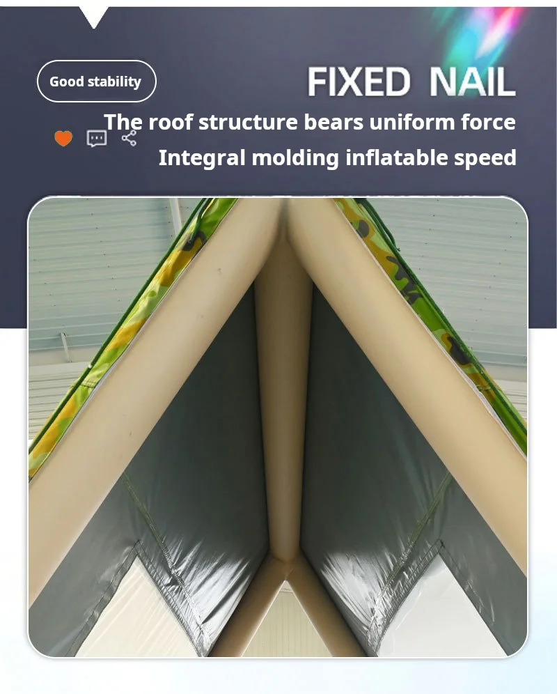 Outdoor Camping Inflatable Tent Waterproof Sunscreen Heat Insulation ...