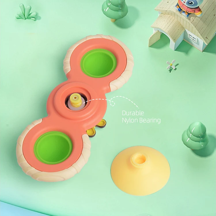 Rotating Baby Fidget Silicone Baby Toy - Fun & Education