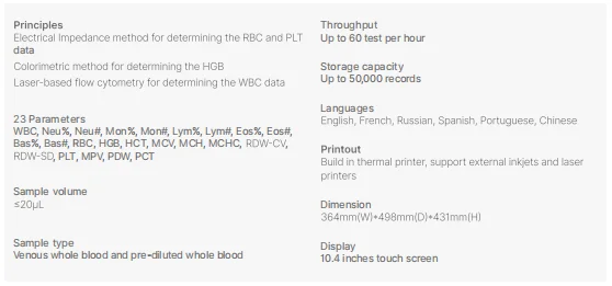 Dymind Df56 Vet 5 Part Auto Hematology Analyzer Cbc Machine For Vet Veterinary - Buy 5 Part ...