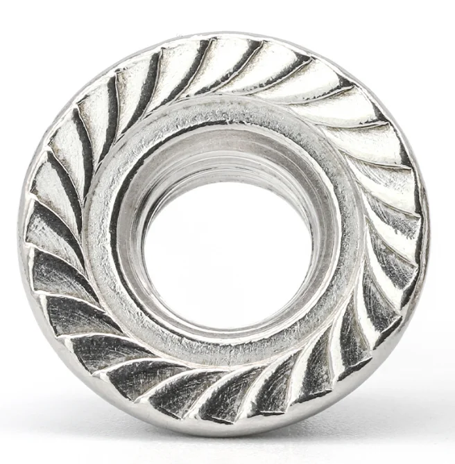 201/304 Stainless Steel Flange Nut With Packing Outer Hexagonal Flange ...