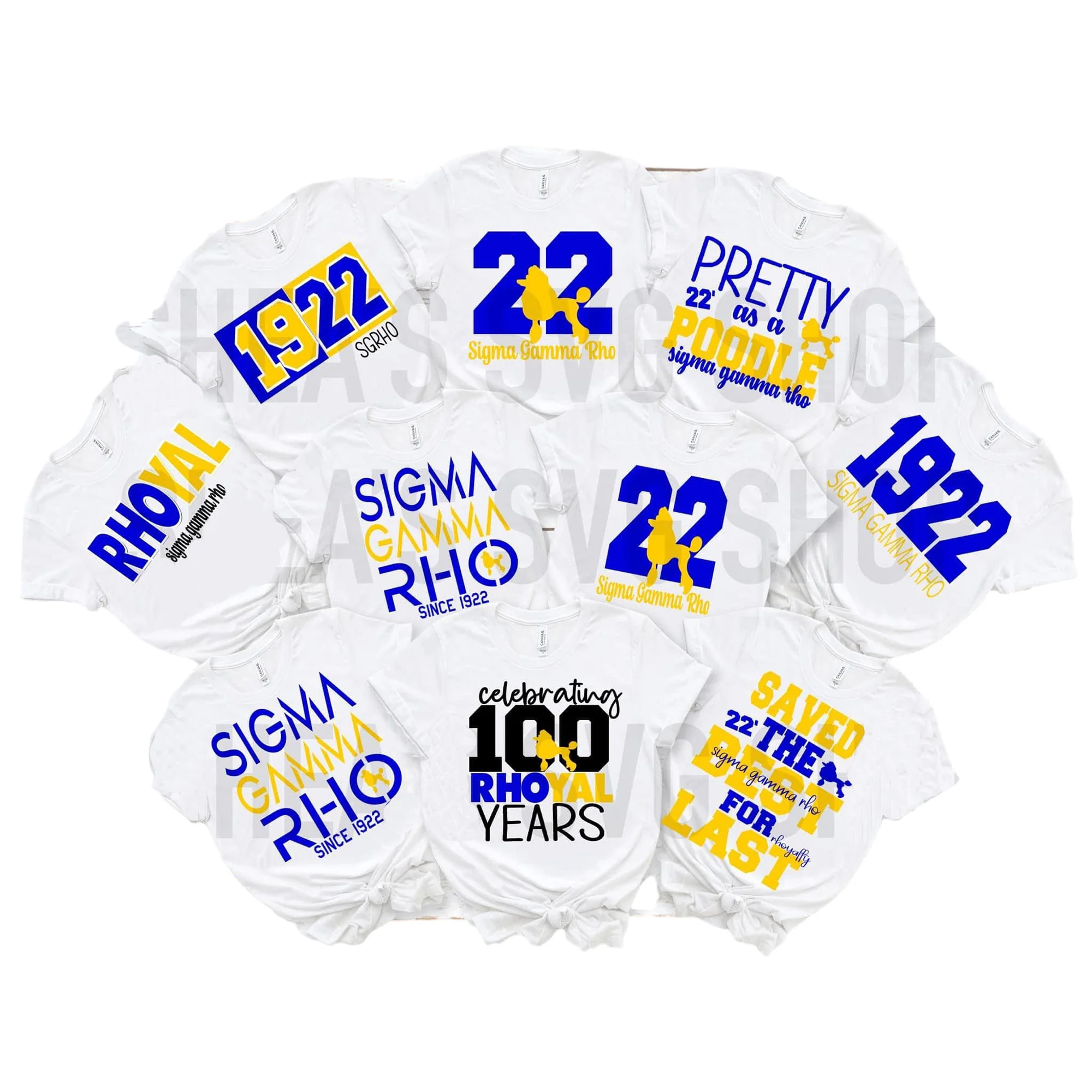 Custom New Designs Ready to Press - Sigma Gamma Rho DTF Heat Transfers