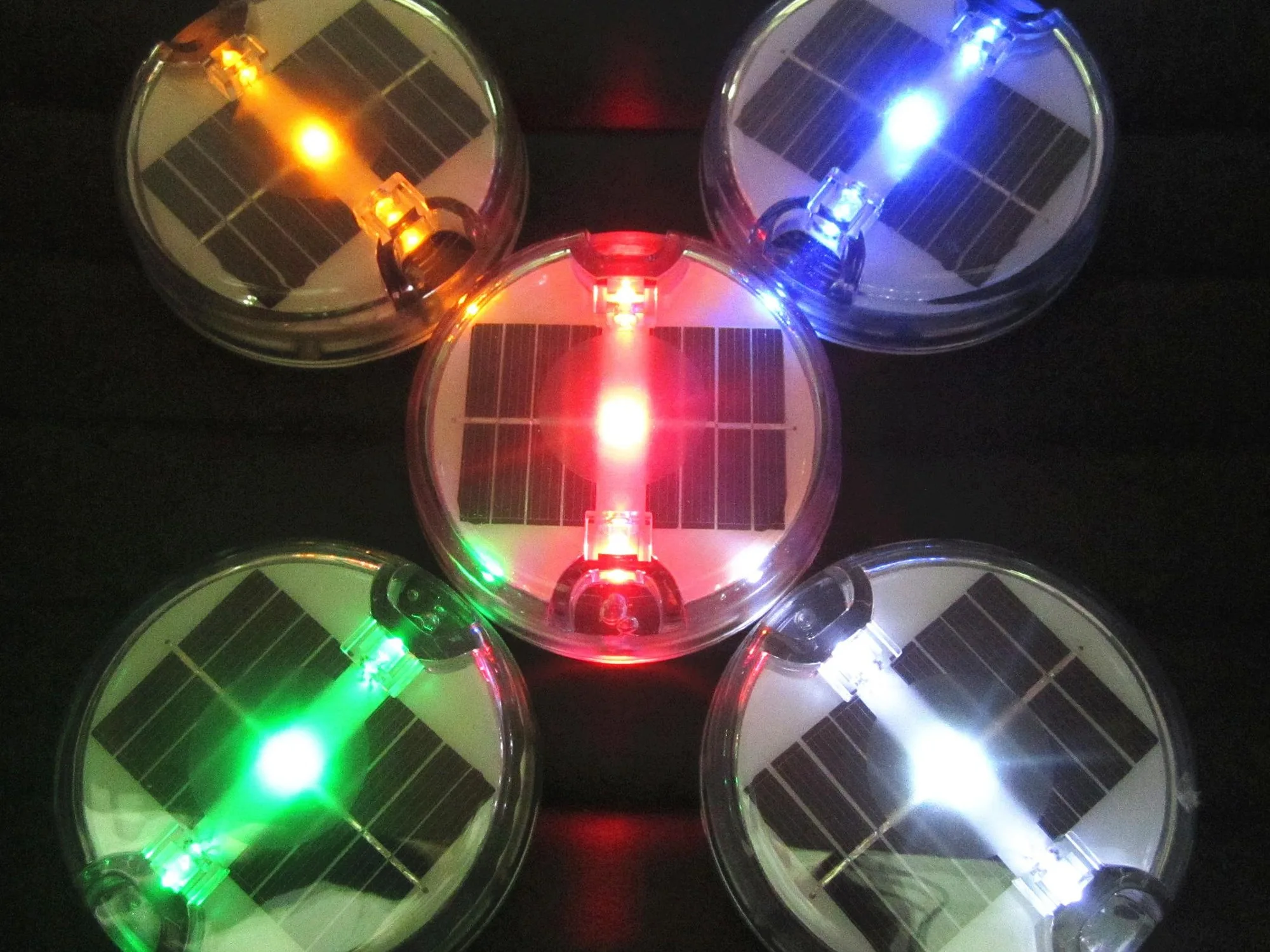 Ip68 Traffic Safety High Brightness Led Warning Light Round Pavement ...