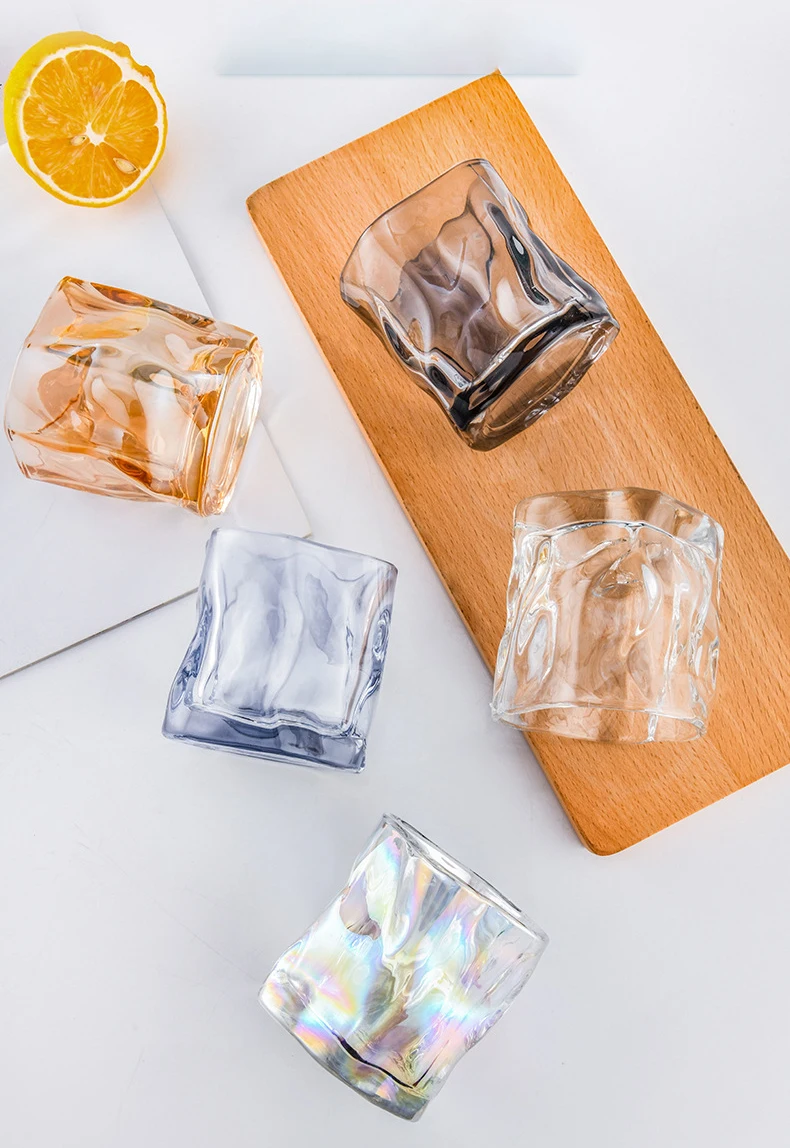 Glassware Irregular Twist Cup High Beauty Glass Office Water Cup Home ...
