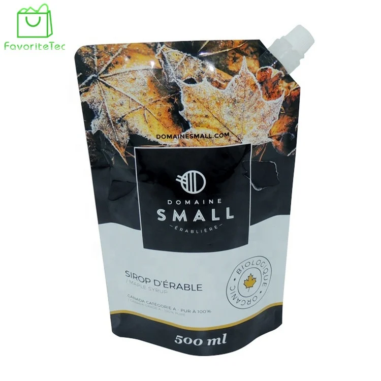 Liquid Packaging Bag 500ml Milk Stand Up Pouch With Spout - Buy 500ml ...