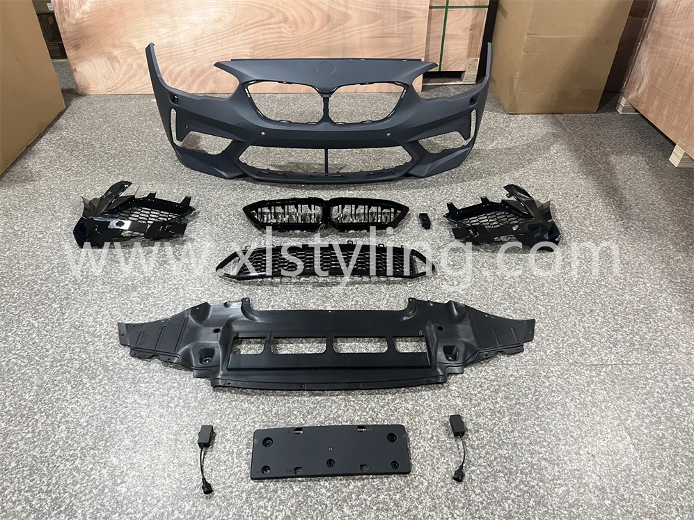 Car Bodykit Plastic Abs M-performance Mp Front Bumper Splitter Lip Rear ...