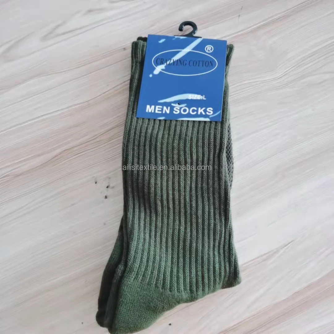 Wholesale Custom Army Green Athletic Socks - Military Green