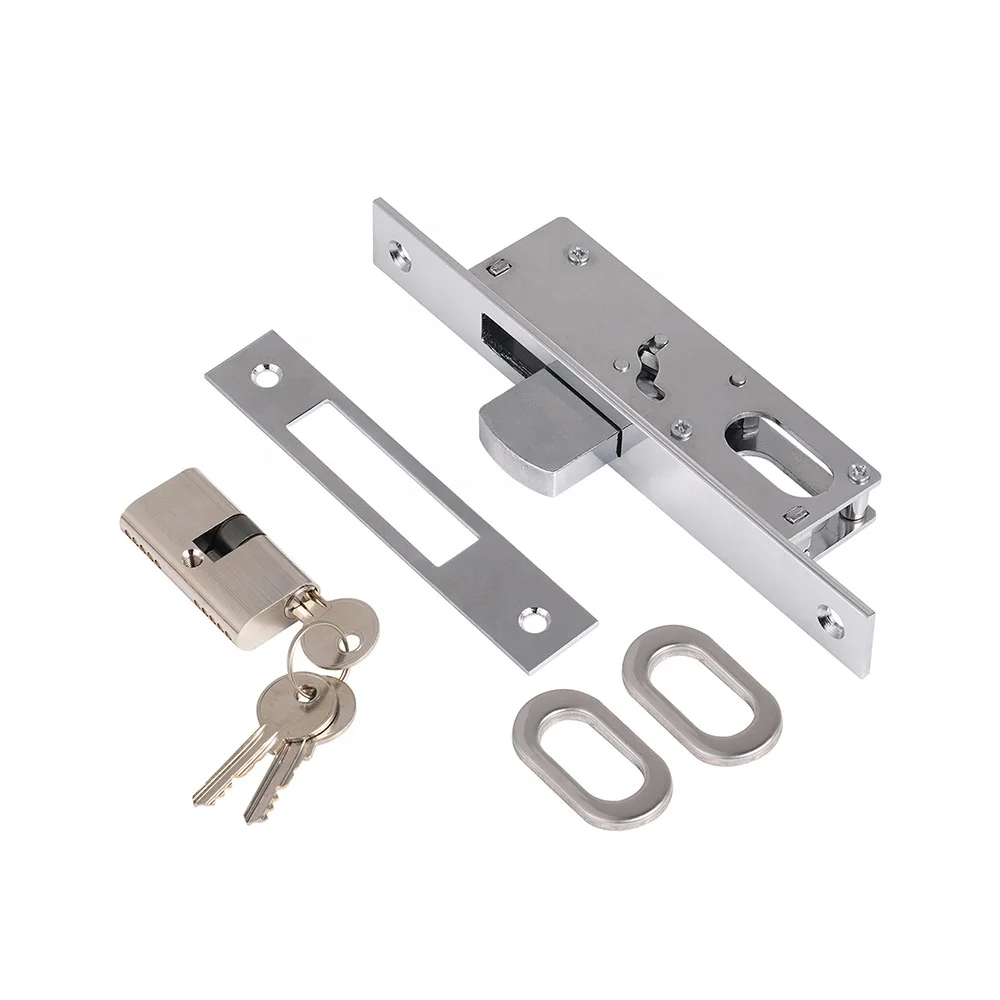 Sliding Door Lock Set Zinc Alloy Aluminum Frame Lock Cylinder Balcony ...