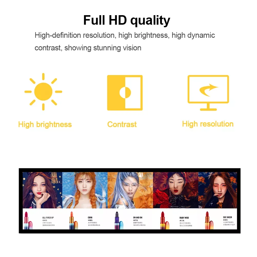 Retail Shop Shelf-edge Display Shelf Edge Lcd Advertising Stretch Bar ...