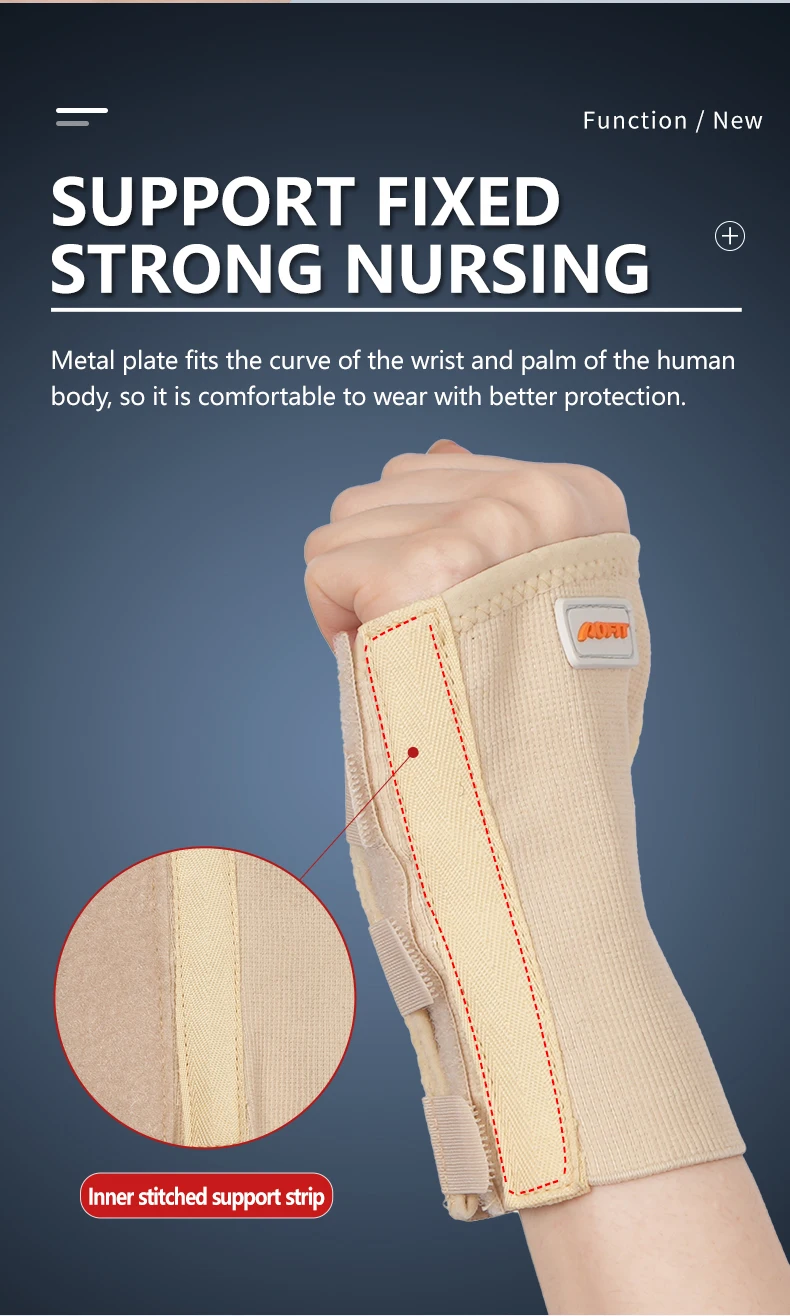 Custom Logo Adjustable Metal Wrist Splint For Hand Wrist Support ...